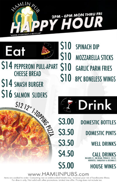 Happy Hour – Hamlin Pub