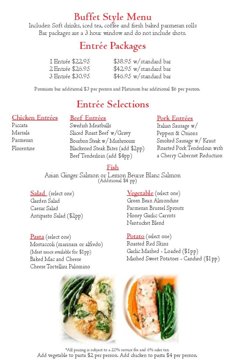 Menu Options – Hamlin Pub